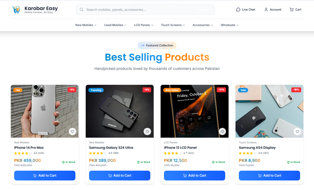 Karobar Easy - Mobile Karobar, Ab Easy | Premium Mobile Accessories Store